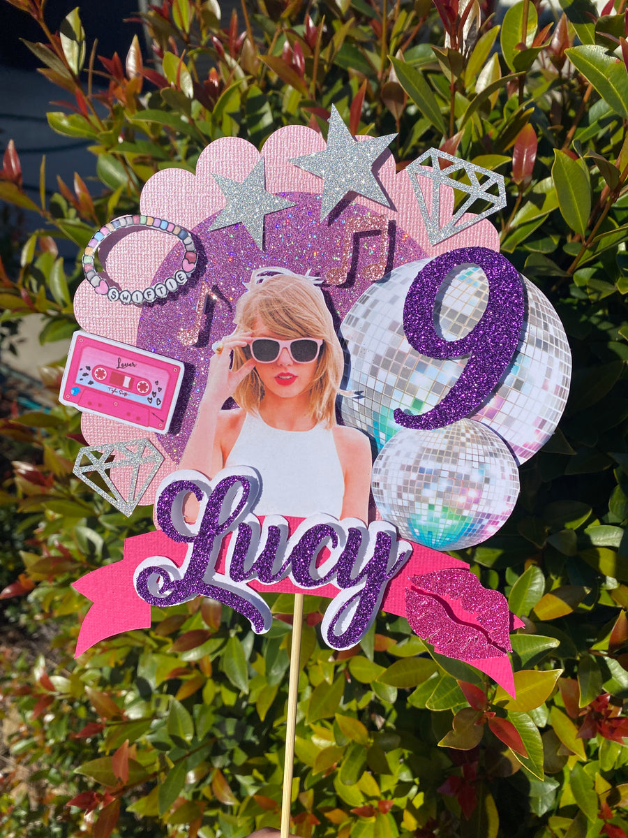 3D Cake Topper Taylor swift theme – Toad and Co Designs