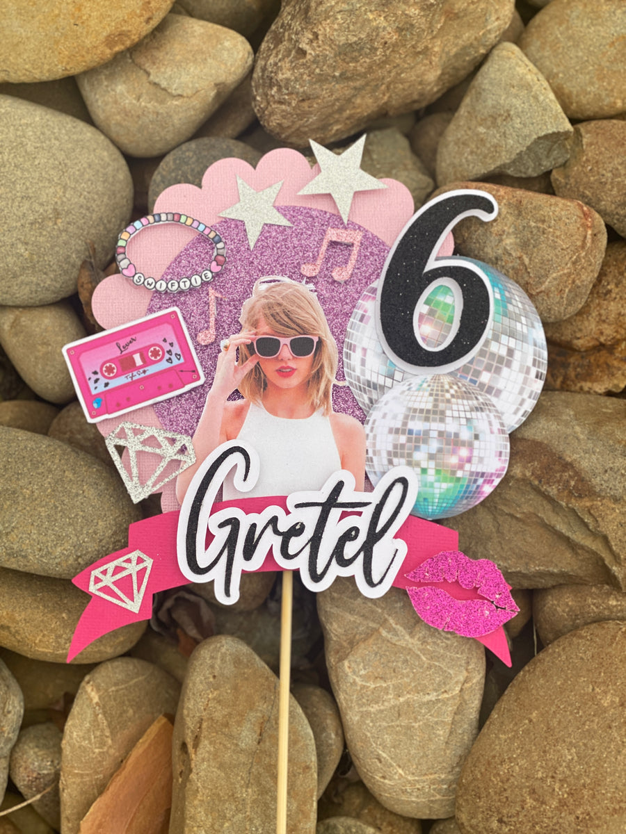 3D Cake Topper Taylor swift theme – Toad and Co Designs
