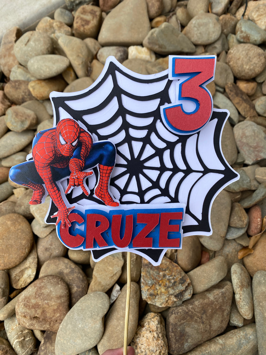 3D Cake Topper Spider-Man theme – Toad and Co Designs