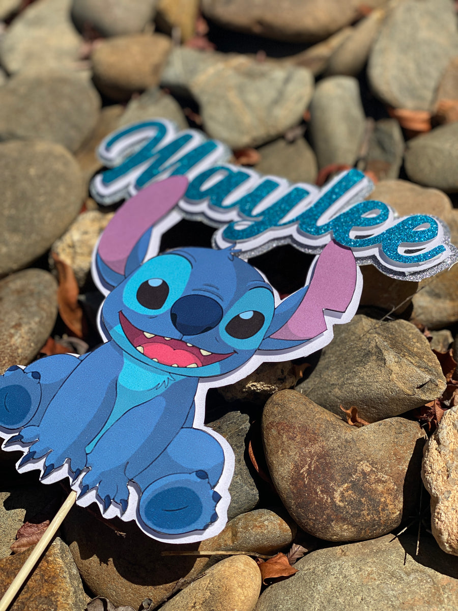 3D Cake Topper Stitch theme – Toad and Co Designs