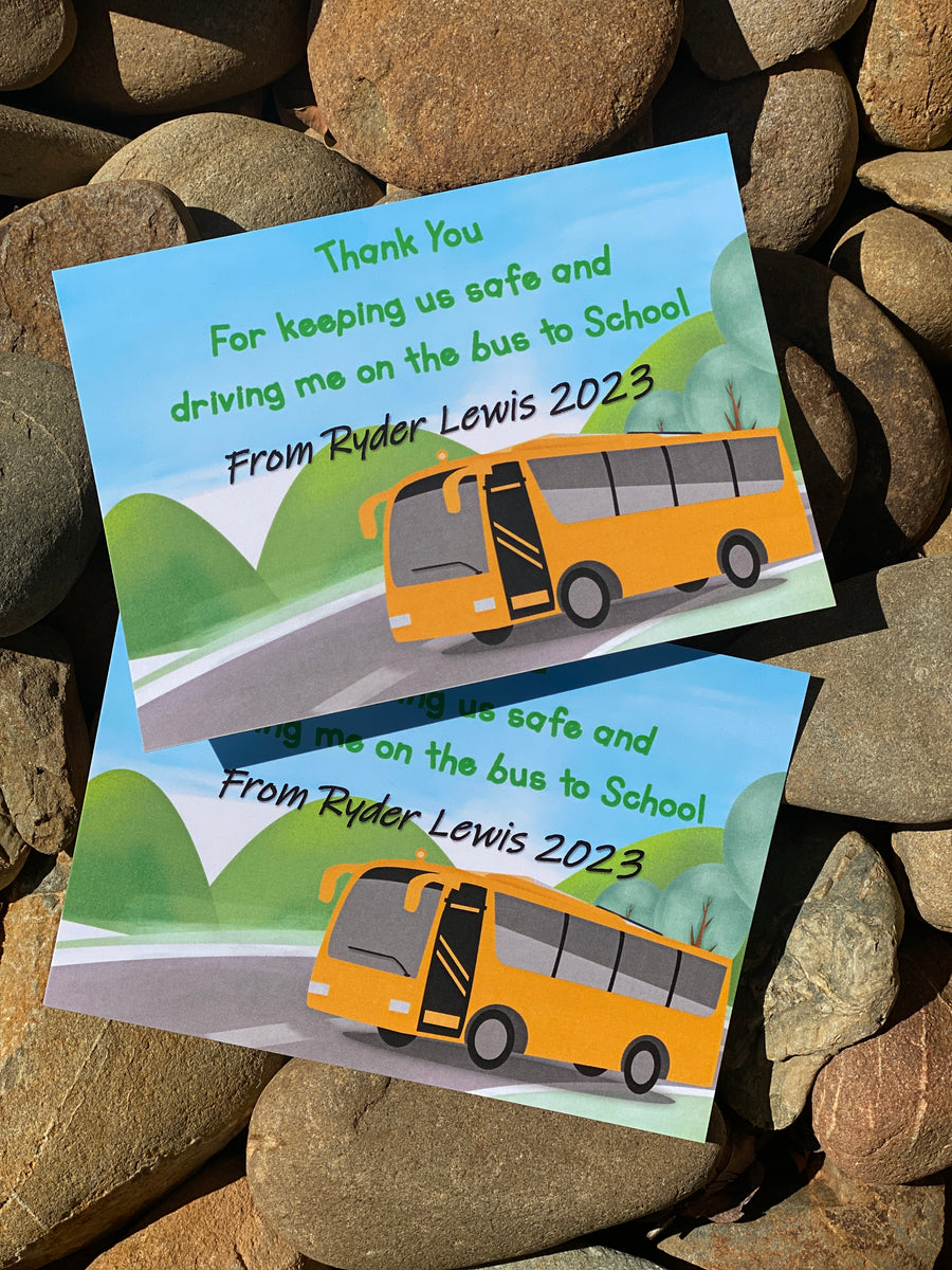 Bus Driver Poem Cards – Toad and Co Designs