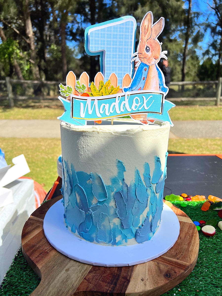 3D Cake Topper Peter Rabbit Theme – Toad and Co Designs