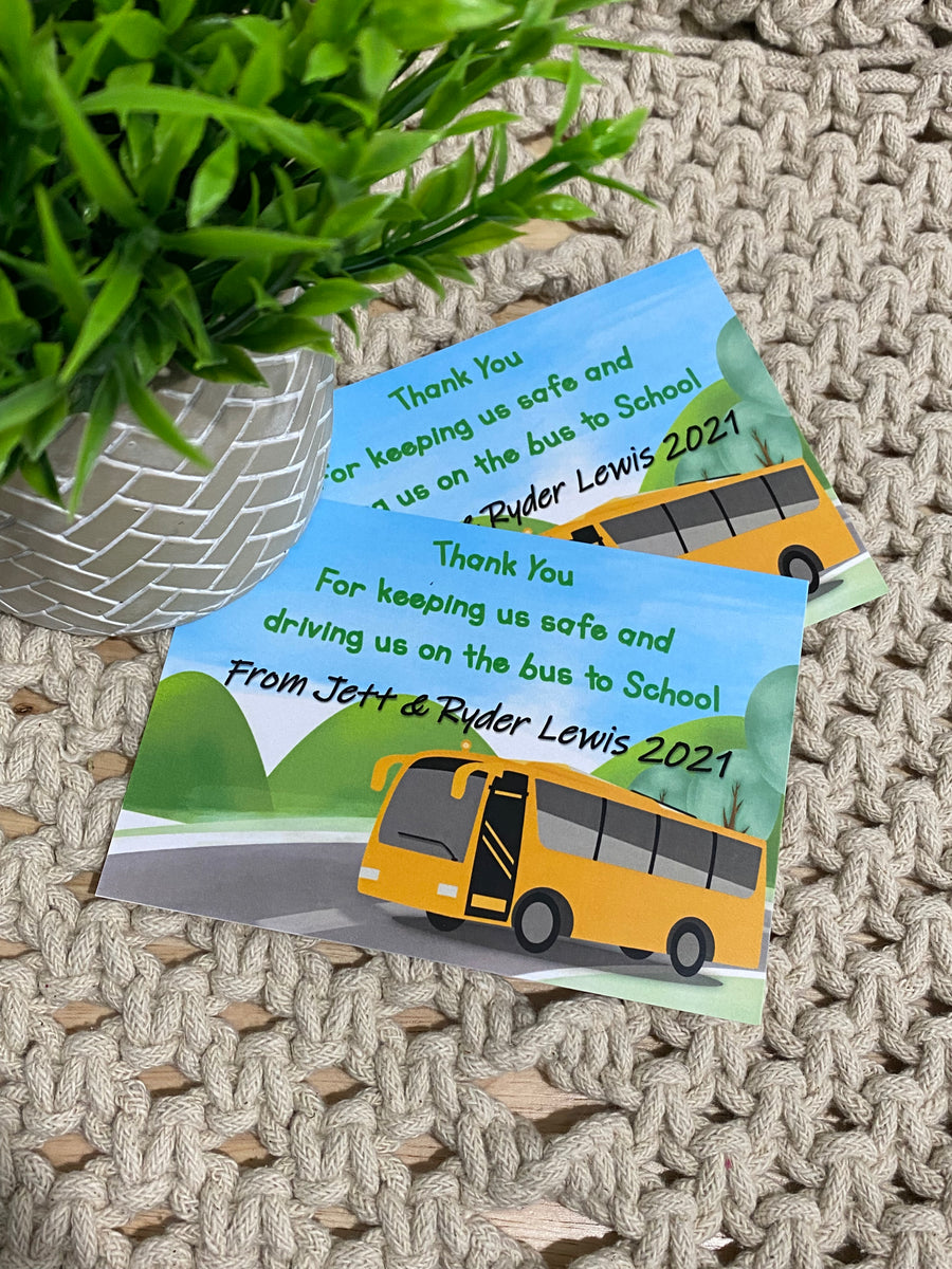Bus Driver Poem Cards – Toad and Co Designs