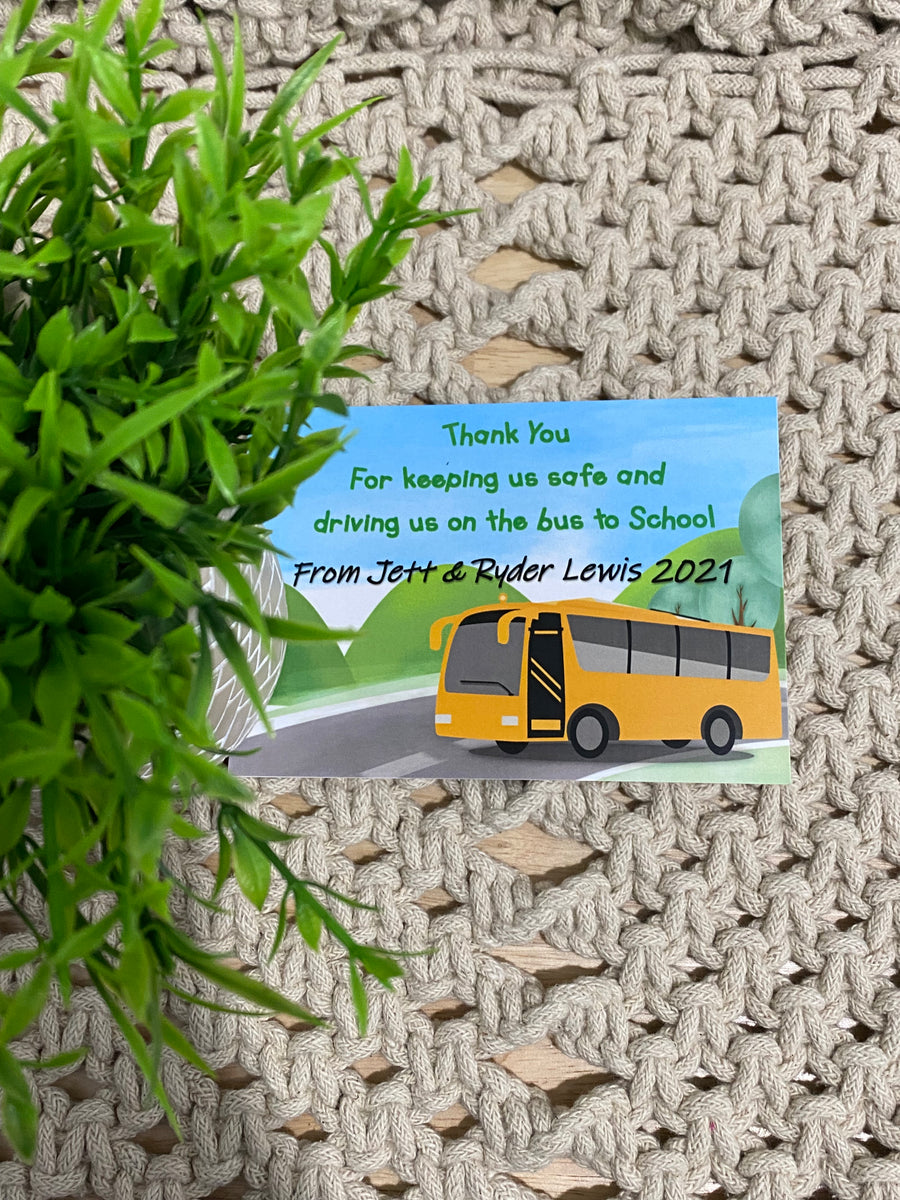 Bus Driver Poem Cards – Toad and Co Designs