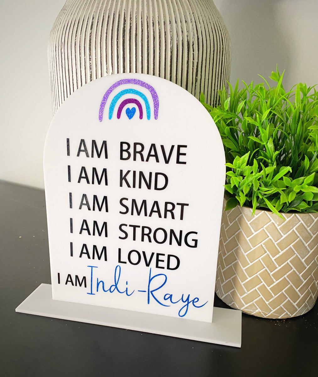 Affirmation Signs personalised – Toad and Co Designs